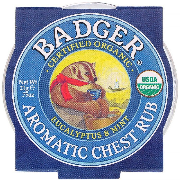 Jual USA Badger Company Organic Aromatic Chest Rub Eucalyptus & Mint 75 ...