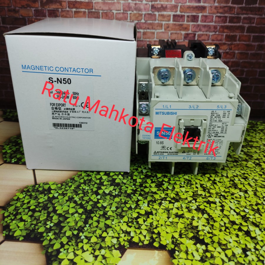 Jual kontaktor Contactor mitsubishi tipe sn50 s-n50 sn-50 50 A ampere ...