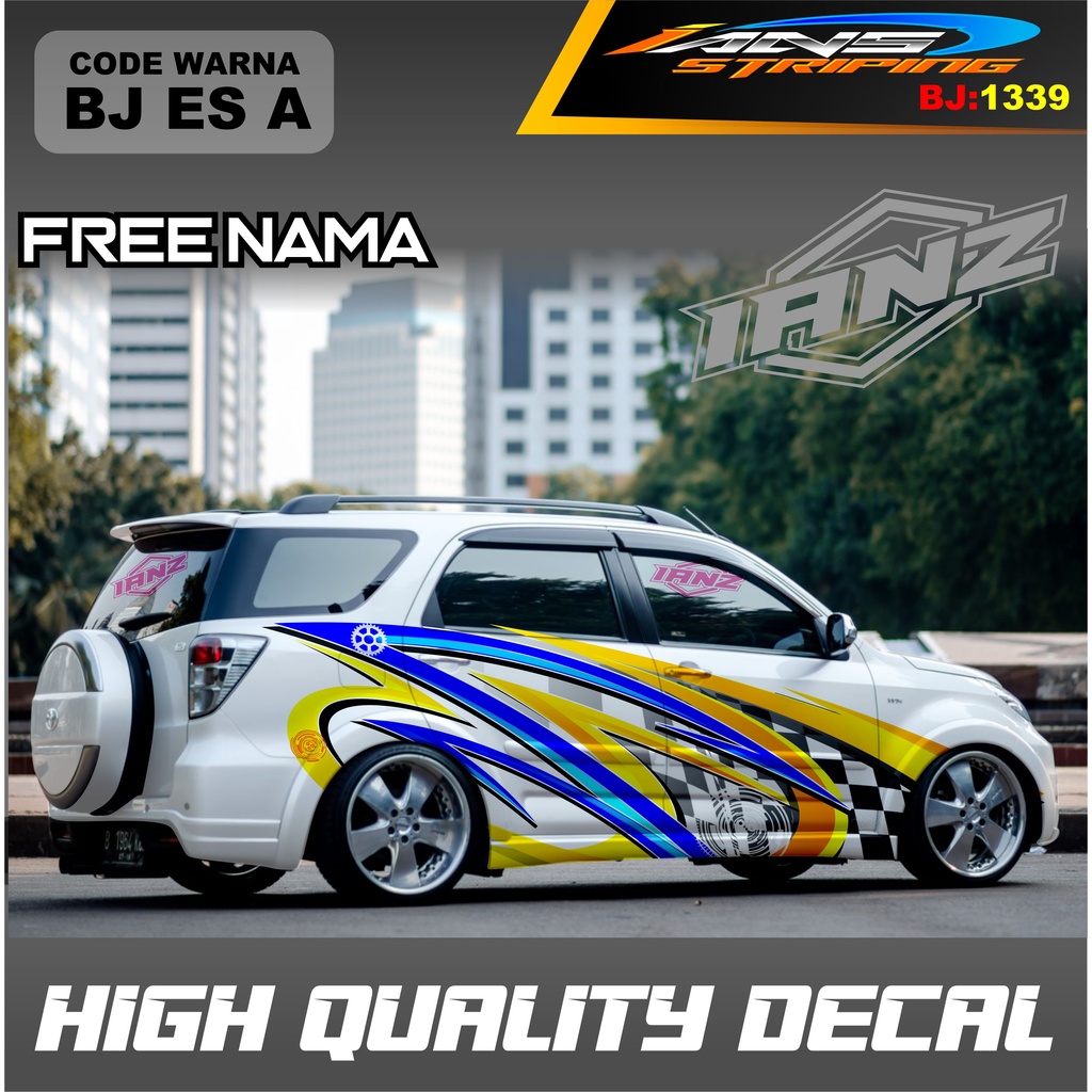 Jual DECAL STIKER STRIPING MOBIL TERIOS INNOVA / VARIASI STICKER MOBIL ...