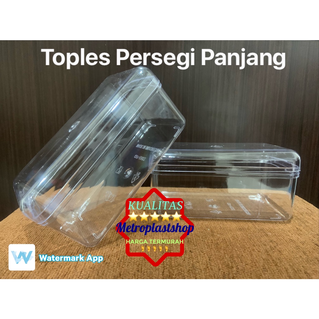 Jual Toples kue kering 350 GR PERSEGI PANJANG 14 X 7.5 X7 CM / TOPLES ...