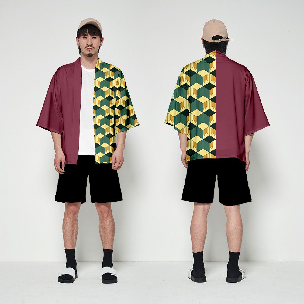 Jual CC-36 kimono happi kimetsu no yaiba demon slayer cosplay costume ...