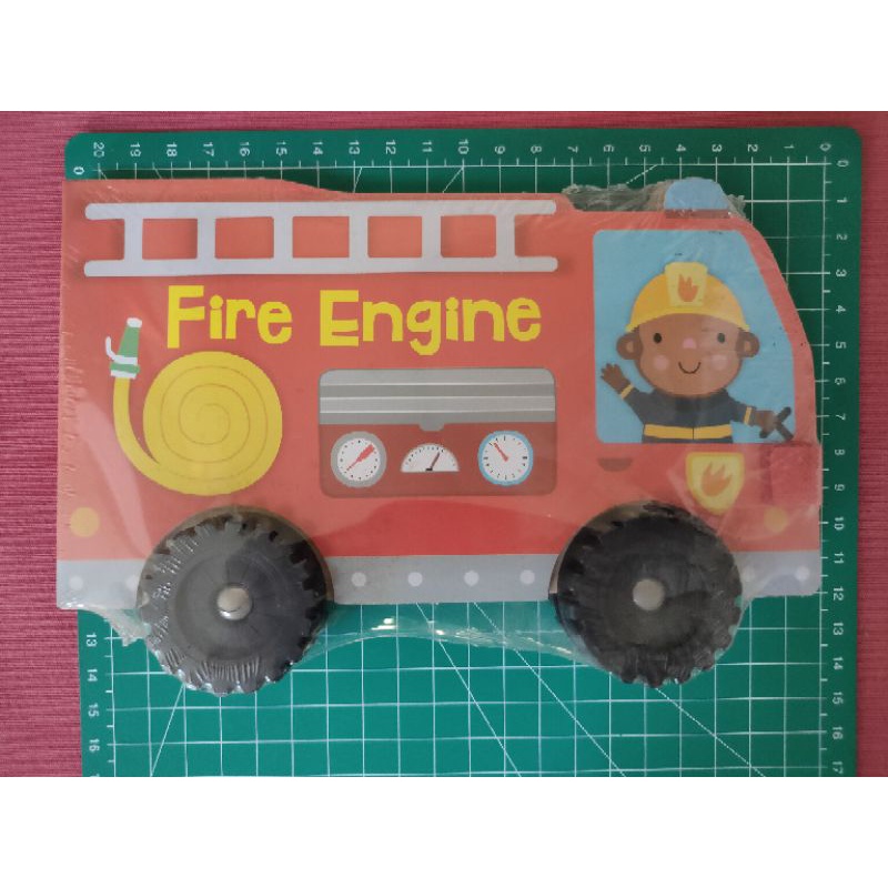 Jual Fire engine with wheels. Board book | Shopee Indonesia