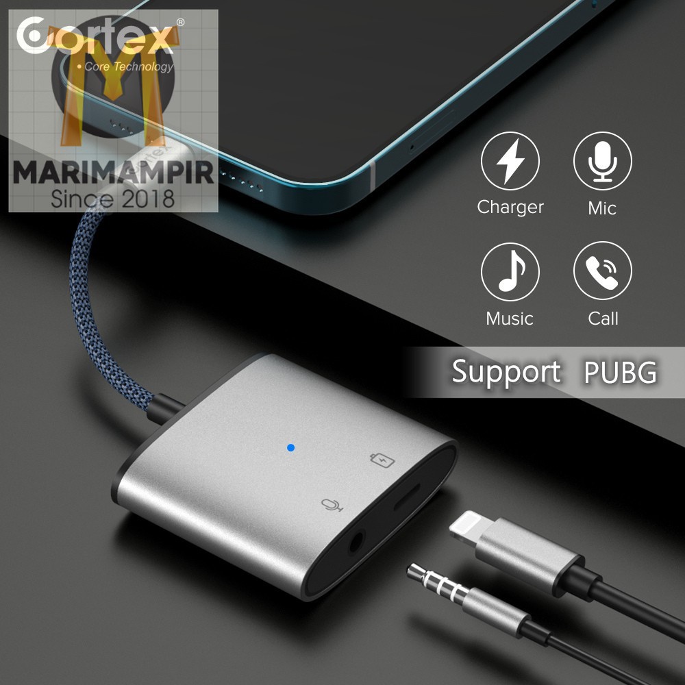 Jual Marimampir Cortex - Splitter - 2in1 3in1 - Lightning to jack ...