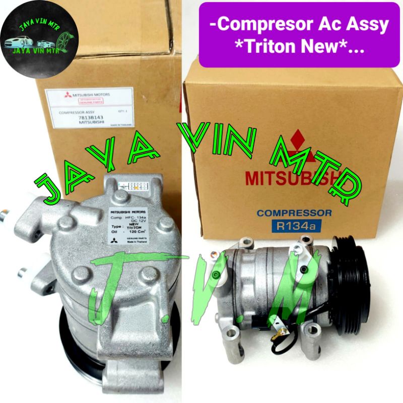 Jual compressor compresor ac Mitsubishi Triton new 7813B143 original ...