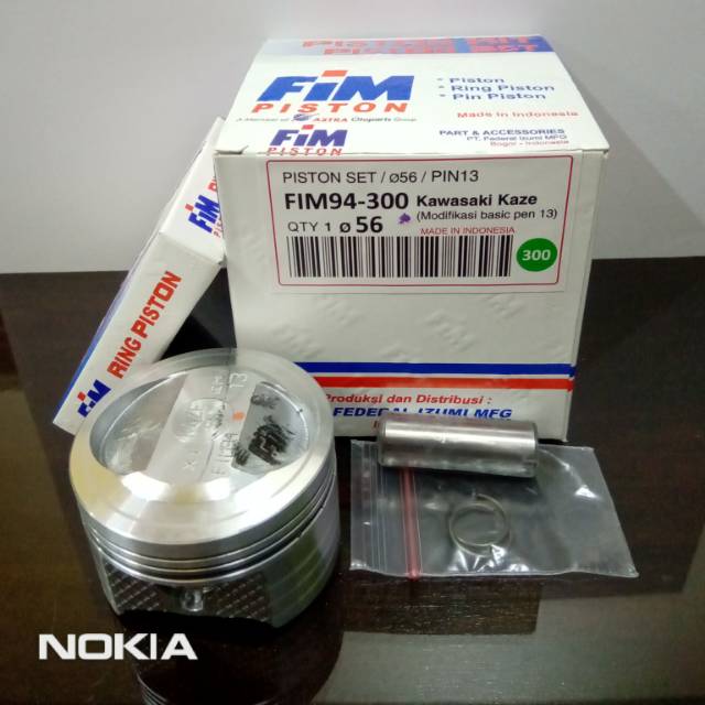 Jual Piston set FIM 94 original 100% kaze blitz oversize 300 seher ...