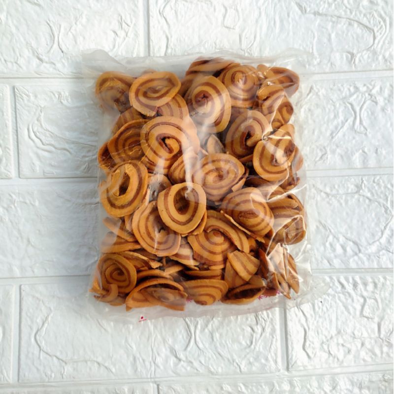 Jual Kue kering kuping gajah snack manis jajanan Jawa 200g - bloramart ...