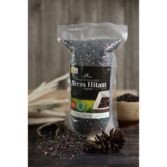 Jual Beras Hitam Super Organic Halal 100% 1kg | Shopee Indonesia