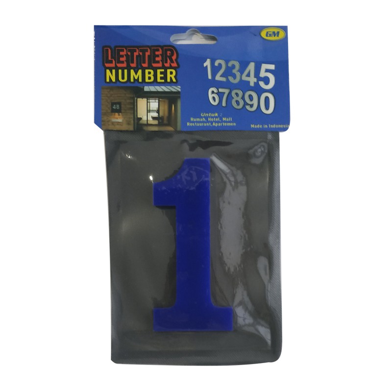 Jual GM LABEL ACRYLIC ANGKA TEMPEL 10CM 1 | Shopee Indonesia