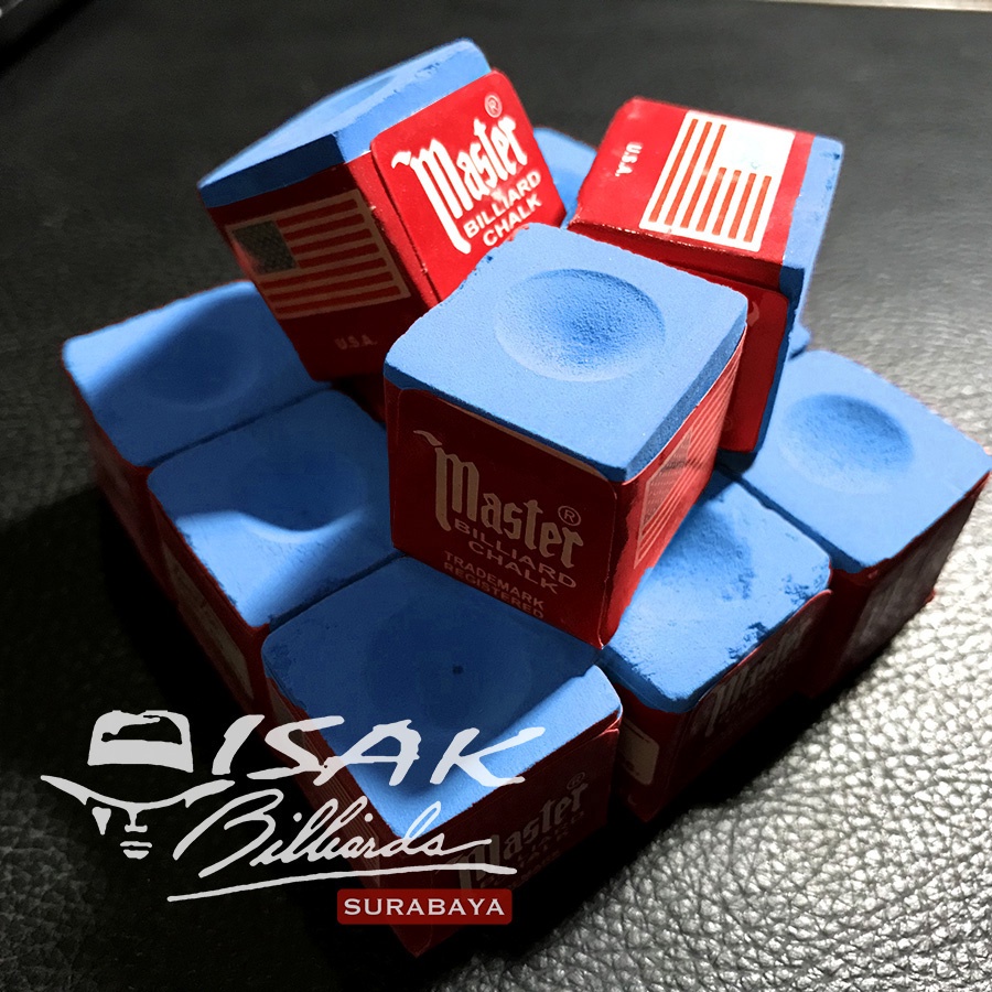 Jual Master Chalk Taiwan - BIRU - 12 pc Kapur Biliar Billiard Cuk ...