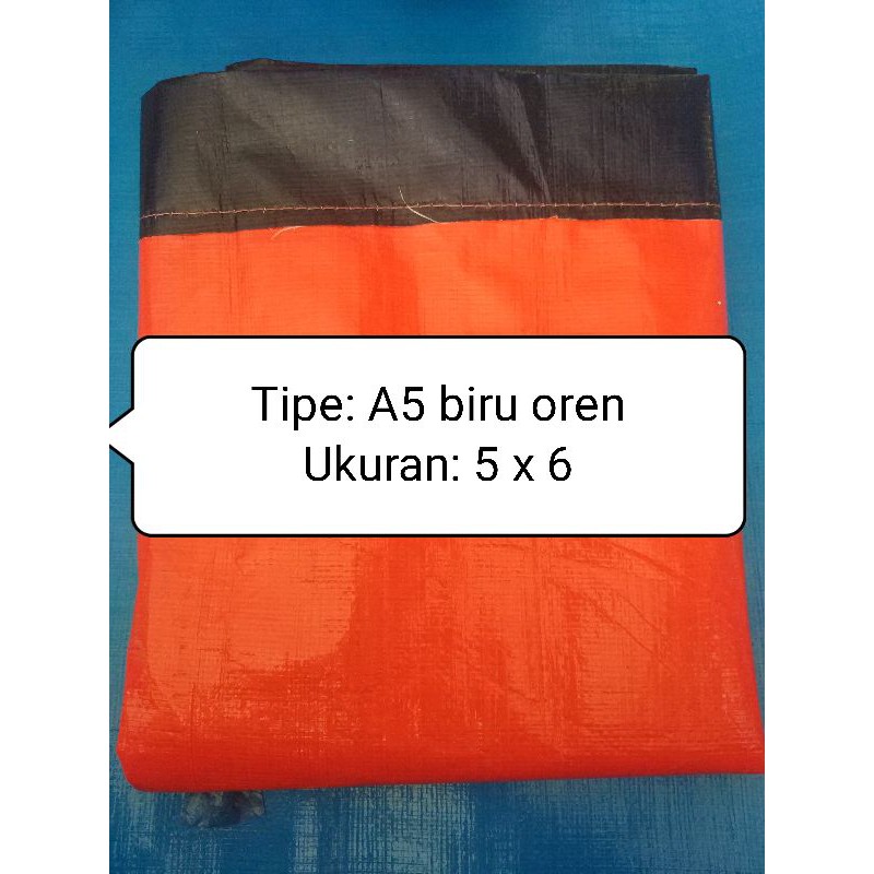 Jual Terpal A5 biru oren | Shopee Indonesia