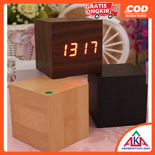 Jual Jam Digital LED Kayu - JK-808 | Shopee Indonesia