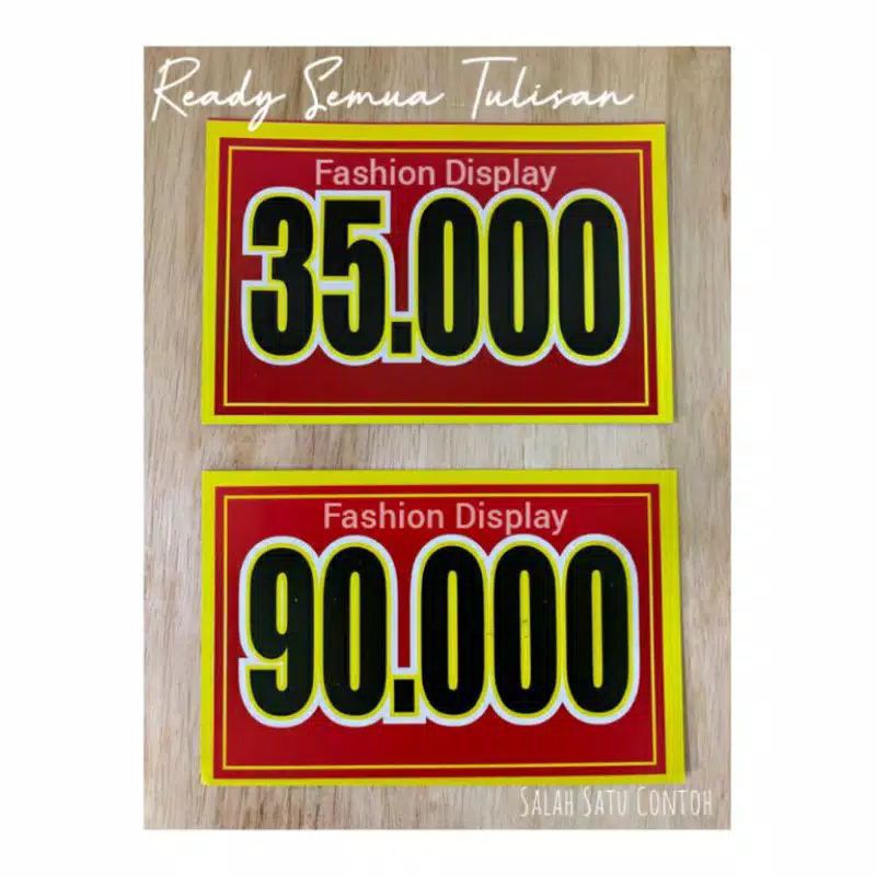 Jual Kertas Obral Harga Request Custom Tulisan Nominal Harga | Shopee ...