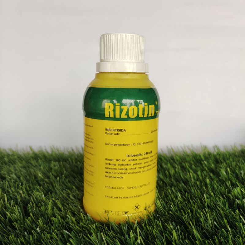 Jual PEMBASMI HAMA PERUSAK DAUN & ULAT DAUN INSEKTISIDA RIZOTIN 100ec ...