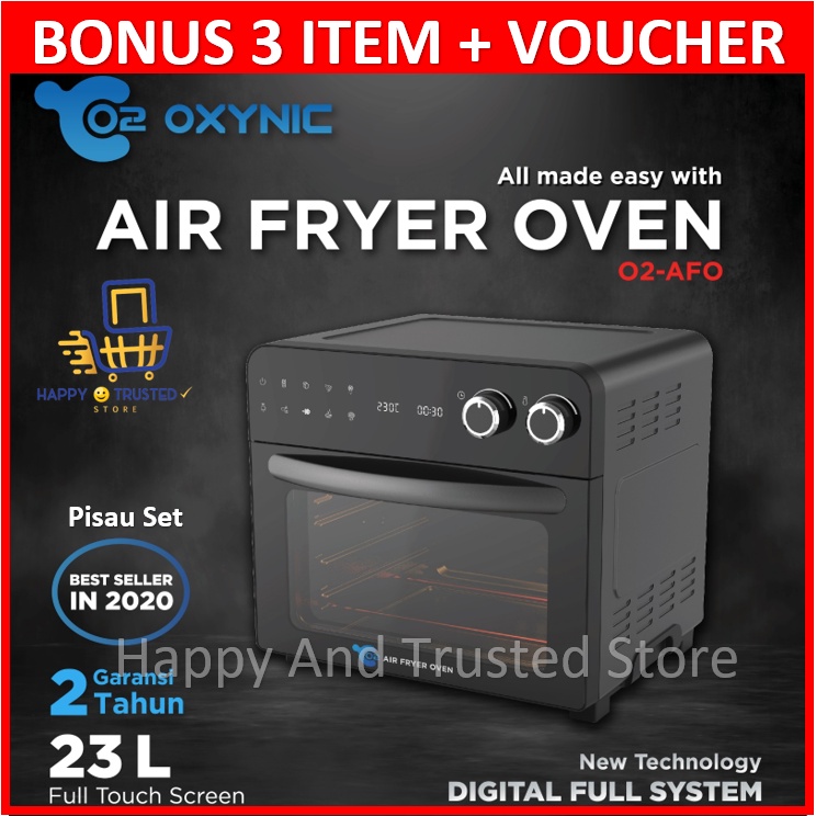 Jual Oxynic Air Fryer Oven Listrik AirFryer Oven Oxynic 23 Liter O2-AFO ...