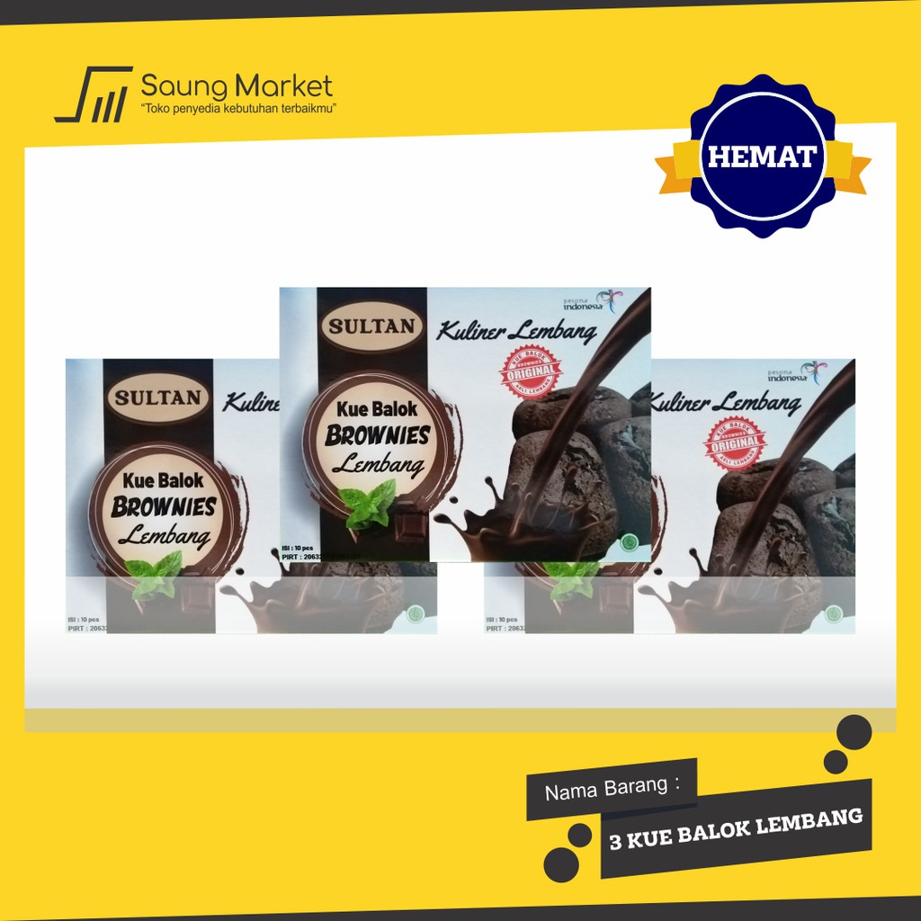 Jual PAKET HEMAT | 3 BOX Kue Balok Lembang | Shopee Indonesia