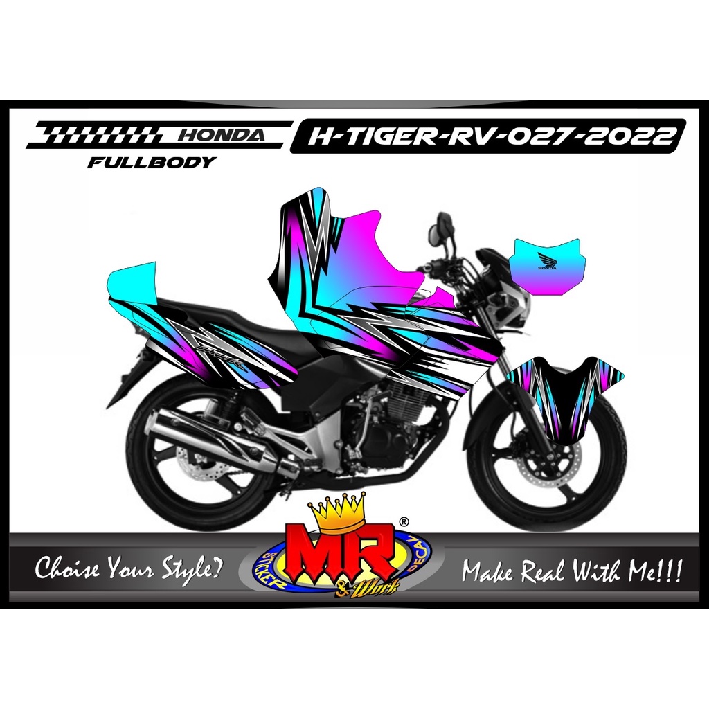Jual Jual Stiker Motor HondaTiger Revo Fullbody Stiker Motor Custom ...