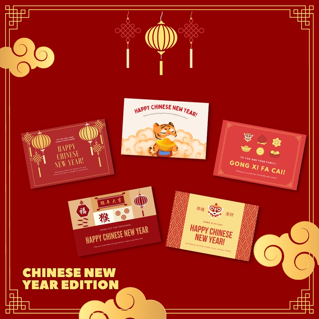 Jual KARTU UCAPAN TAHUN BARU IMLEK ART CARTON 260GSM / CHINESE NEW YEAR ...