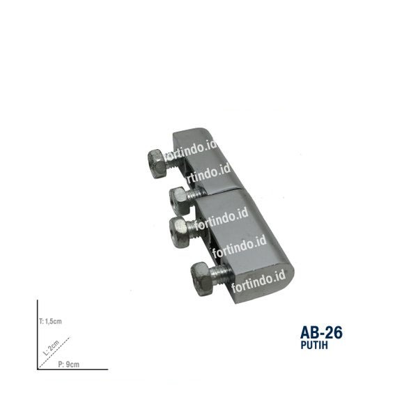 Jual Engsel Panel Lock AB-26 White HITAM Hingel Box MERK FORT | Shopee ...
