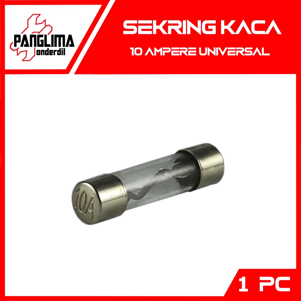 Jual Sekring Kaca Besar 10 Ampere-10A Sikring Tabung-Fuse Gass | Shopee Indonesia