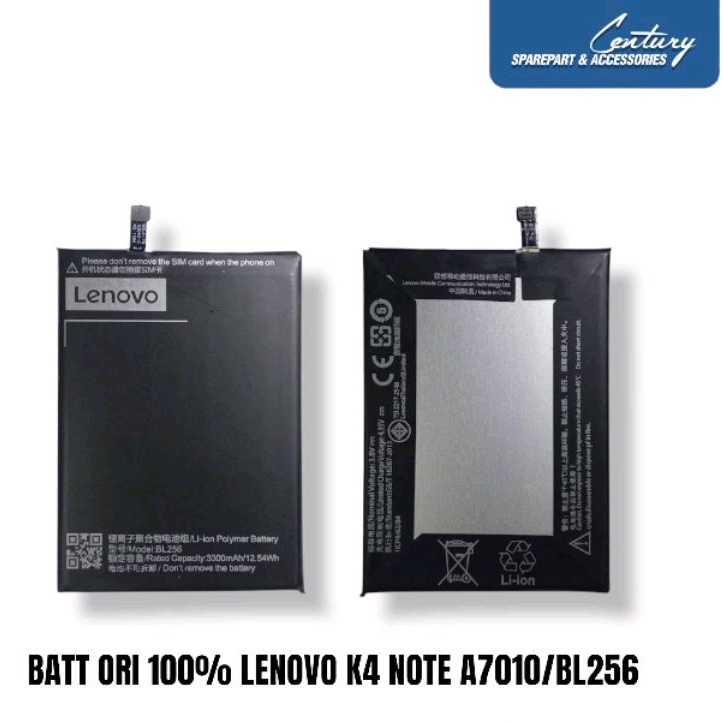 Jual BATTERY ORI 100% LENOVO K4 NOTE A7010/BL256 | Shopee Indonesia