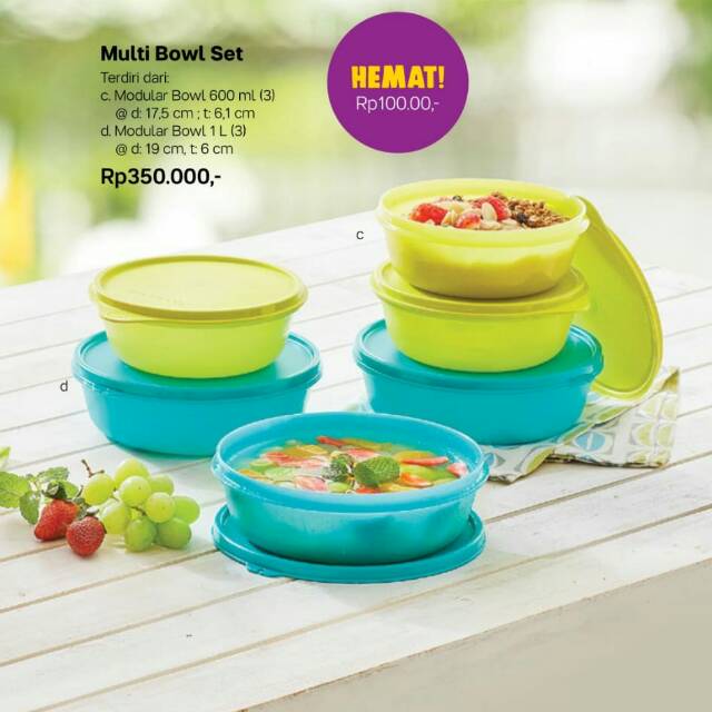 Jual Tupperware bikin Makanan tampak rapi Dan higienis. | Shopee Indonesia