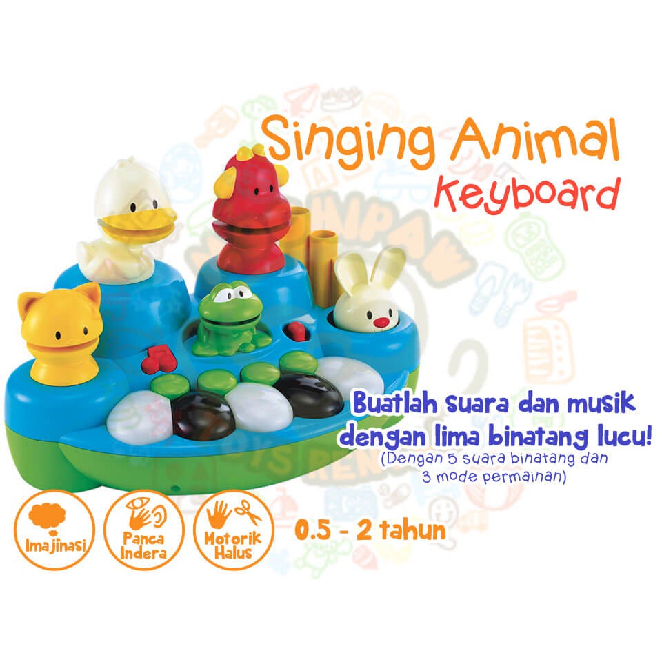 Jual [ELC] Singing Animal Keyboard | Shopee Indonesia