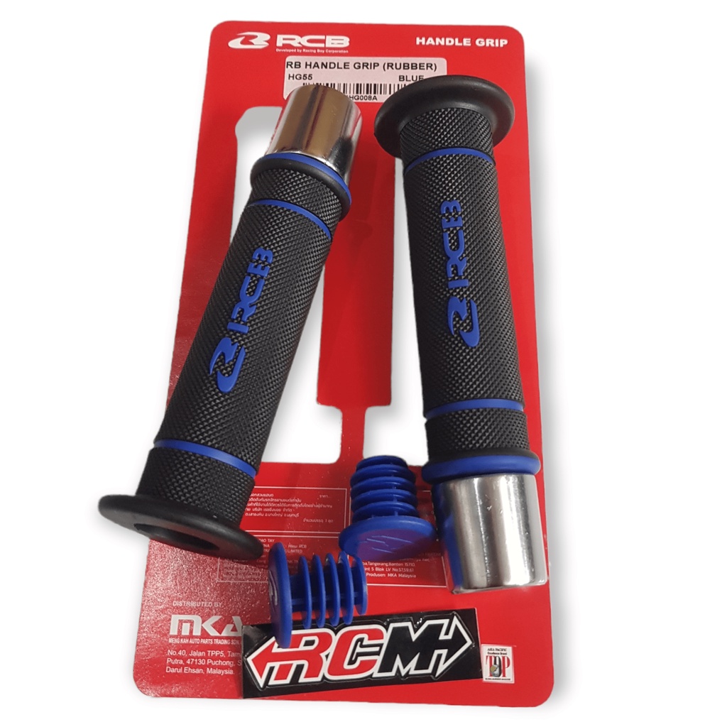 Jual HANFAT HANPAD HANDGRIP HAND GRIP UNIVERSAL MOTOR WARNA BLUE BIRU ...