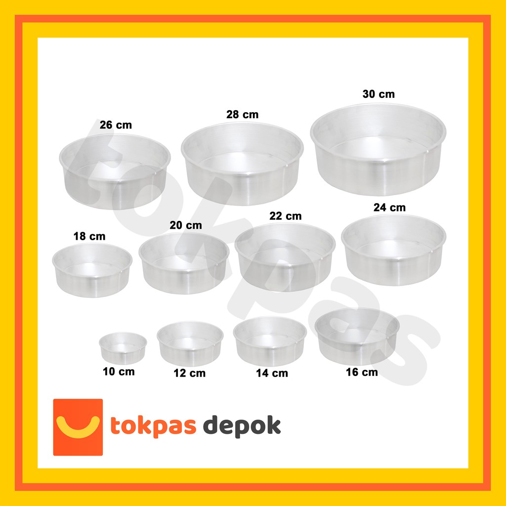 Jual Loyang Bulat 7 cm PREMIUM TEBAL Press Tanpa Sambungan Cetakan Kue ...