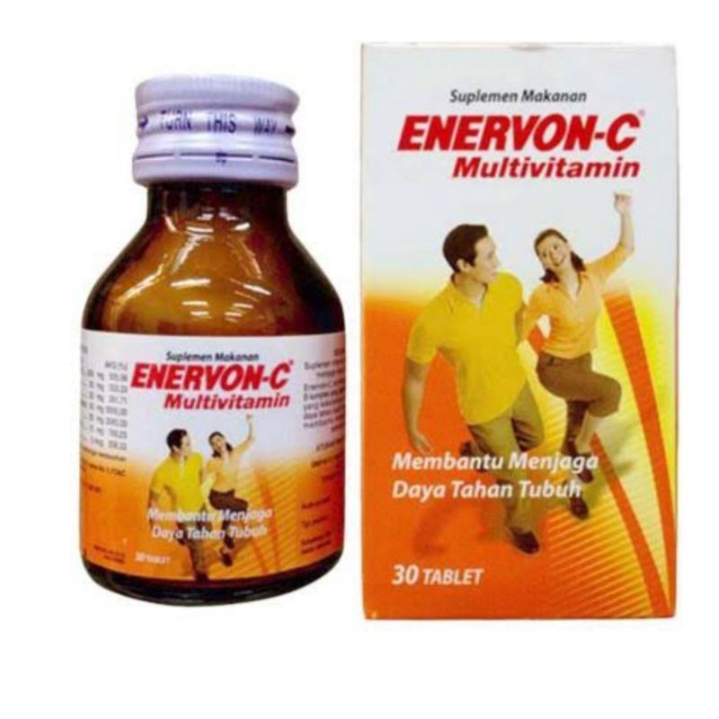 Jual enervon c 30 tablet botol | Shopee Indonesia