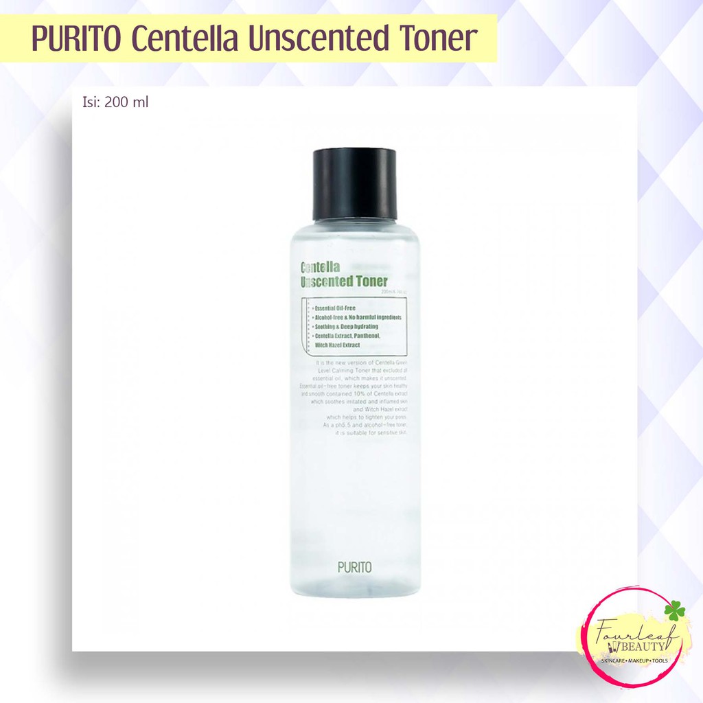 Jual PURITO Centella Unscented Toner - 200 ml | Shopee Indonesia