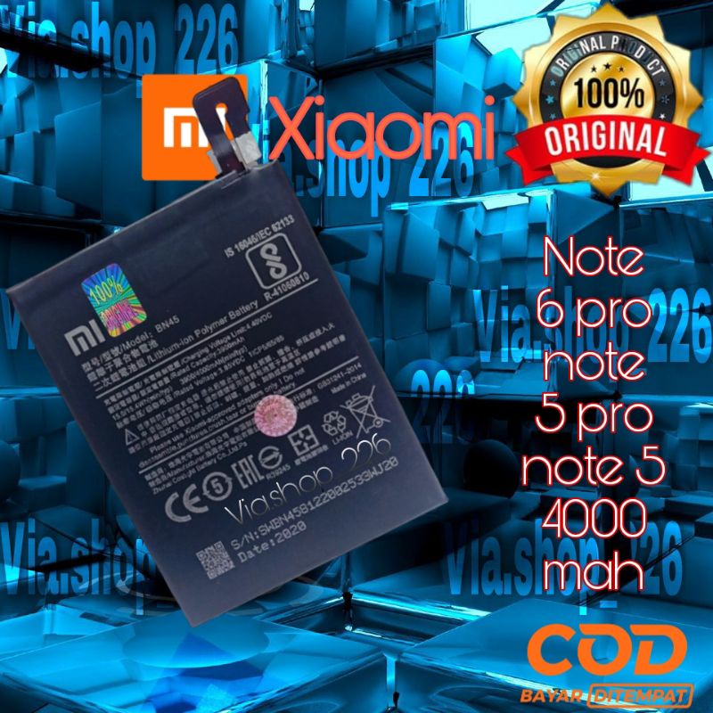 Jual BN48 baterai BN 45 xiomi Note 6 pro / note 5pro / note 6pro / note 5 / note5 5A BN 48 BN45 ...