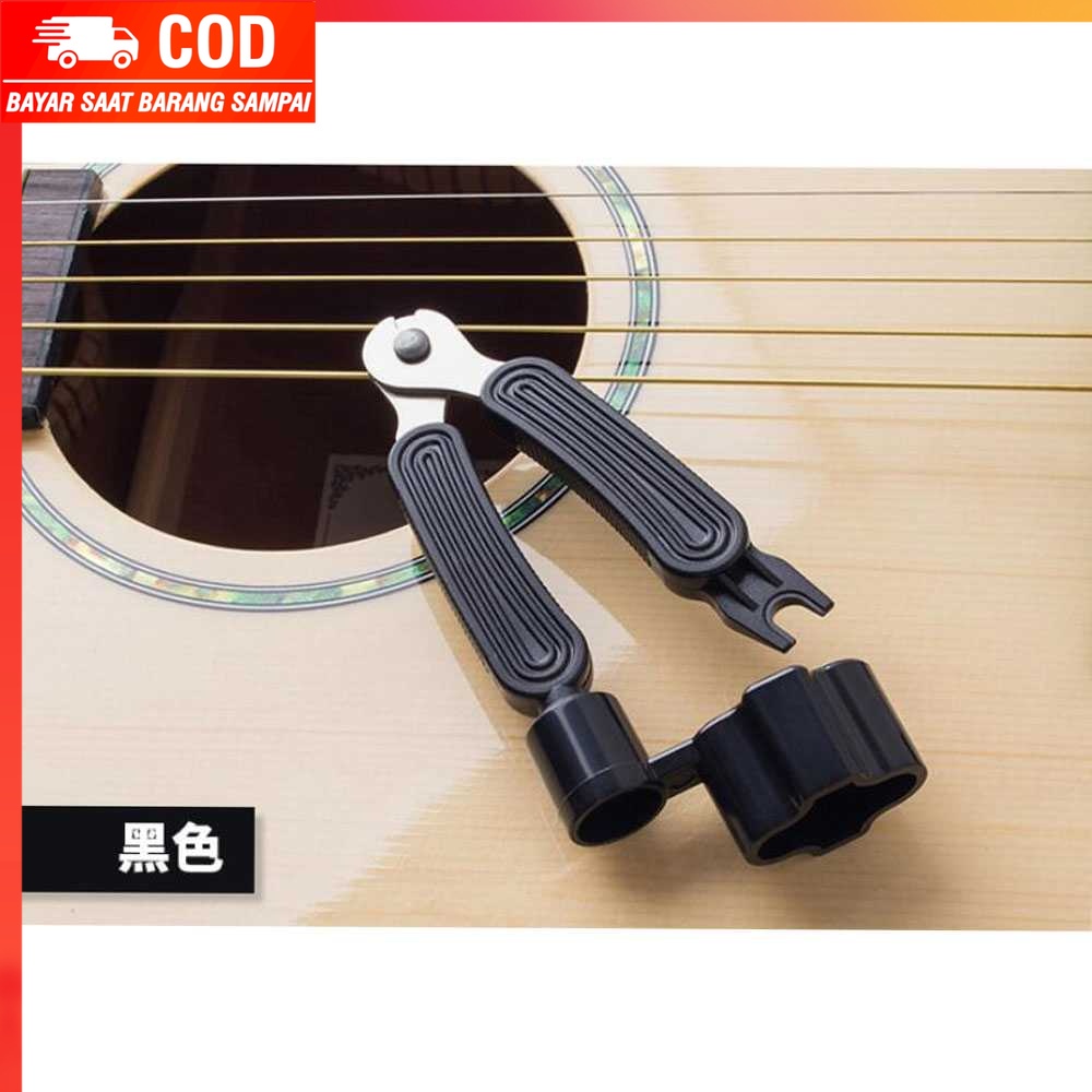 Jual (100% BARANG ORI) ONEMusic Guitar Tool 3in1 StringWinder+Bridge ...