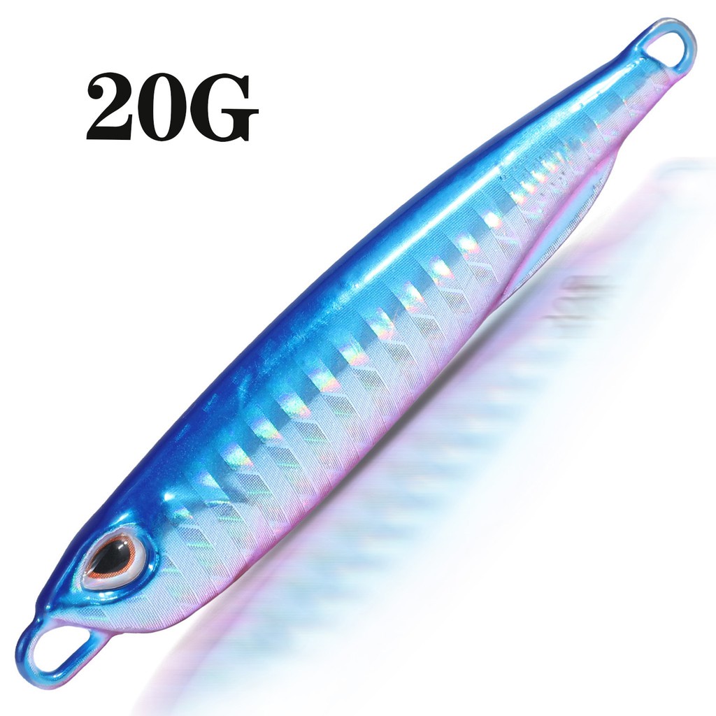 Jual Sougayilang 10g/20g umpan pancing Fishing Jig Umpan Metal Jigging Lures Jig Tenggelam Umpan ...