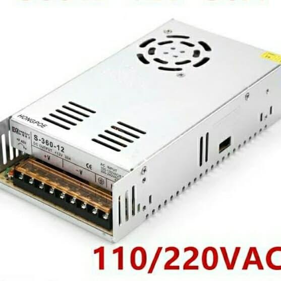 Jual Trans Former Power Supply 30A 12V Kipas Jaring / Trafo Led Strip ...