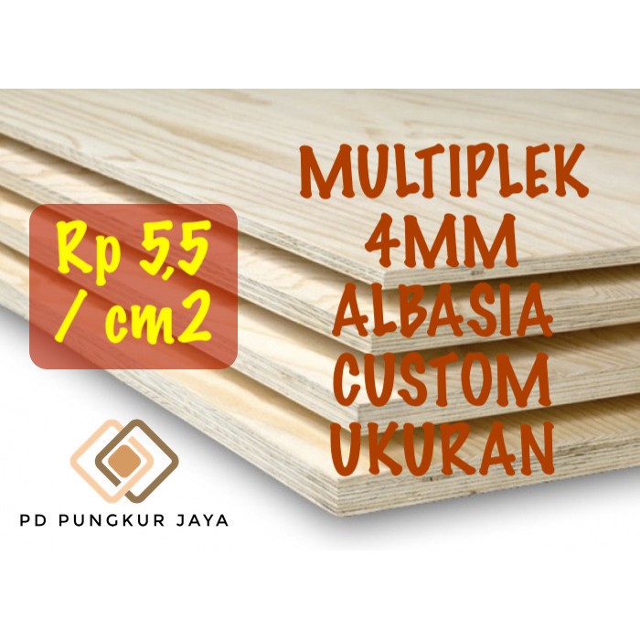 Jual TRIPLEK / MULTIPLEK 4MM ALBASIA UKURAN CUSTOM | Shopee Indonesia