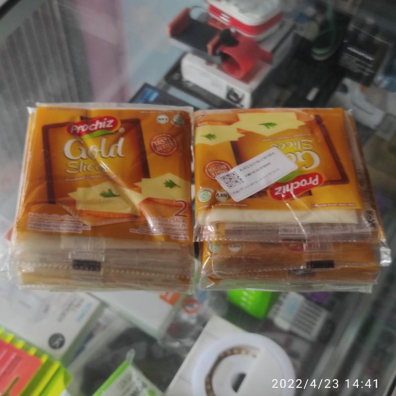 Jual Prochiz Gold Slices isi 16 Lembar - Processed Cheddar Cheese Keju ...