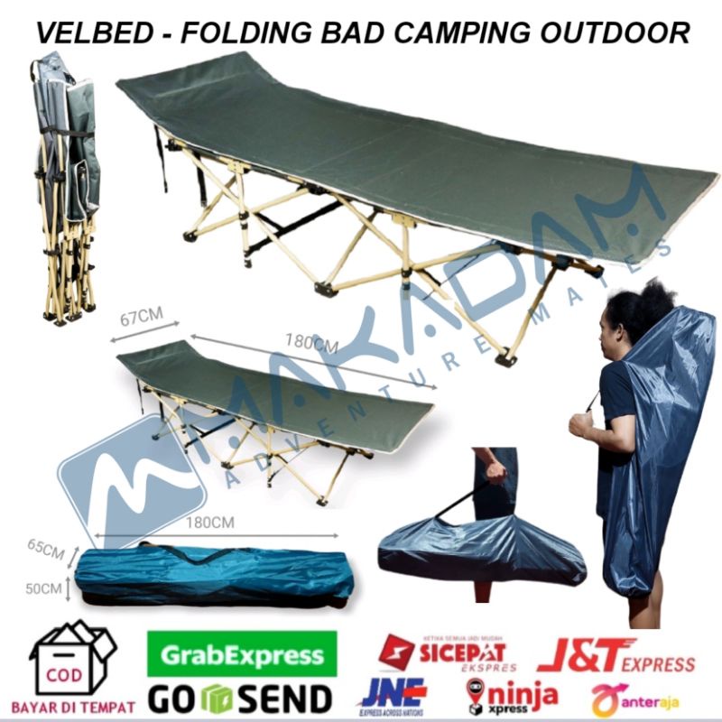 Jual velbed folding bad tempat tidur lipat tenda camping outdoor ...