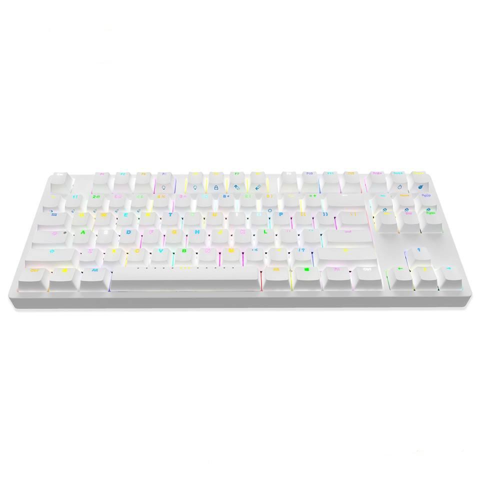 Jual Mechanical Keyboard IKBC F87 TKL RGB LED White Case ( Blue CherryMX ) | Shopee Indonesia