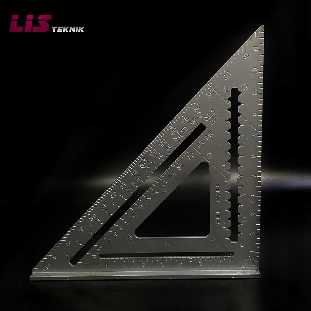 Jual Penggaris Siku Segitiga 12 inch Speed Square Alumunium Alloy for ...