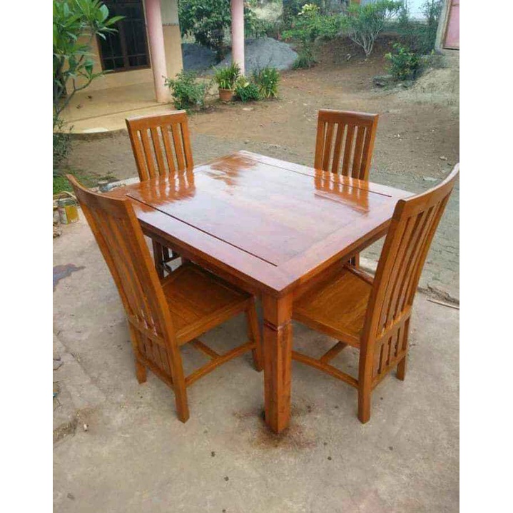 Jual Kursi Meja Makan Minimalis Balero 4Kursi | Shopee Indonesia
