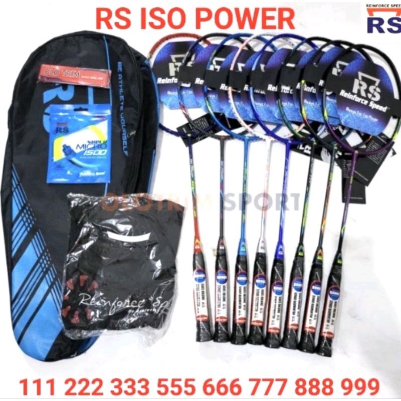 Jual Raket Badminton RS ISO POWER PAKETAN LENGKAP ORIGINAL | Shopee ...