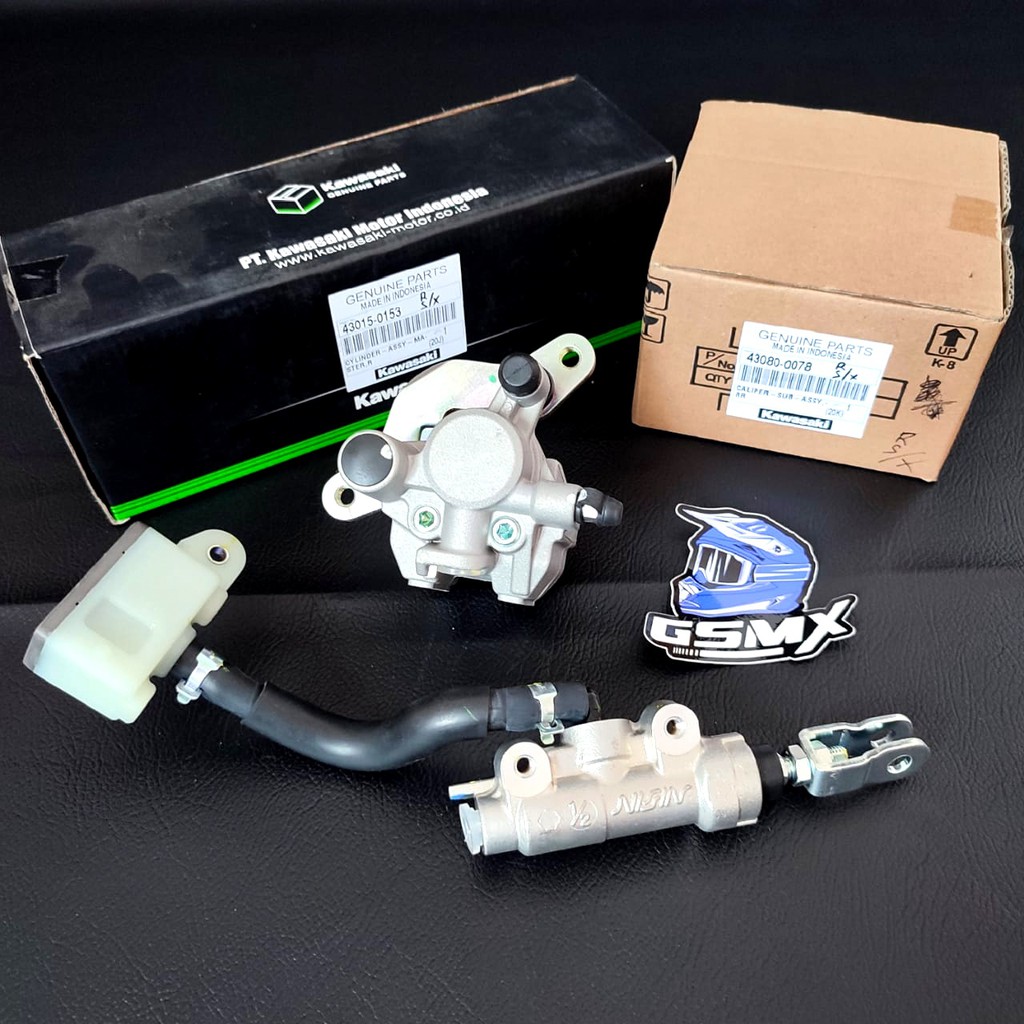 Jual MASTER REM BELAKANG + KALIPER REM BELAKANG KLX 150 DTRACKER 150 ORIGINAL KAWASAKI | Shopee ...