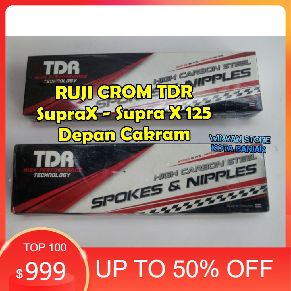 Jual TERMURAH Ruji Jari jari Tdr ring 17 set depan belakang warna CROM ...