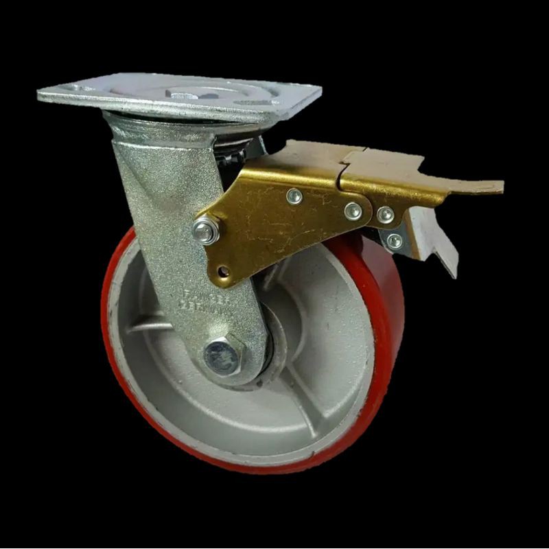 Jual roda ranger PU double ball bearing 812 rem 4-6 inch | Shopee Indonesia