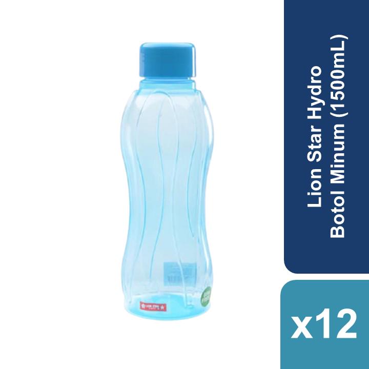 Jual Lion Star Botol Minum / Water Bottle Hydro Biru Muda 1500mL x 12 ...