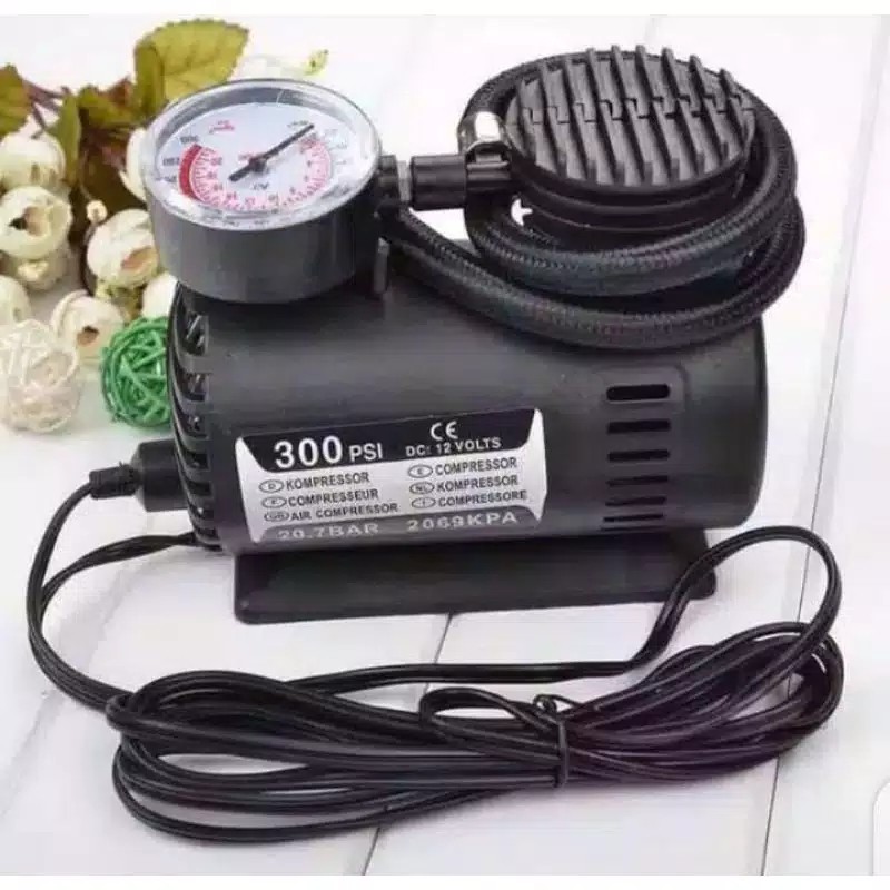 Jual Kompresor Mini Pompa Angin Ban Mobil Motor Compressor DC Lighter ...