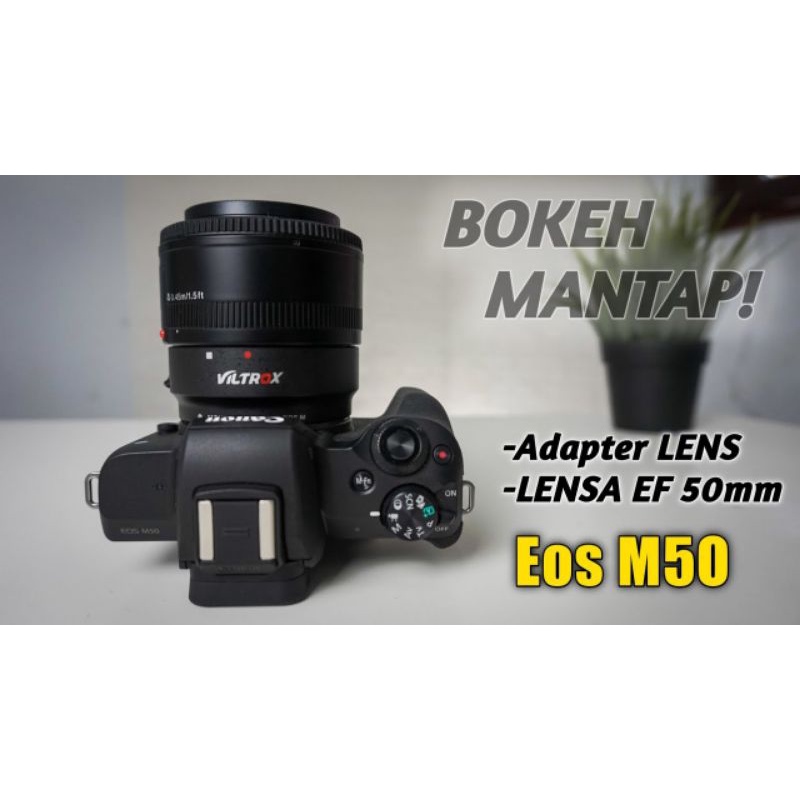 Jual KAMERA M50 CANON +lensa fix 50mm | Shopee Indonesia