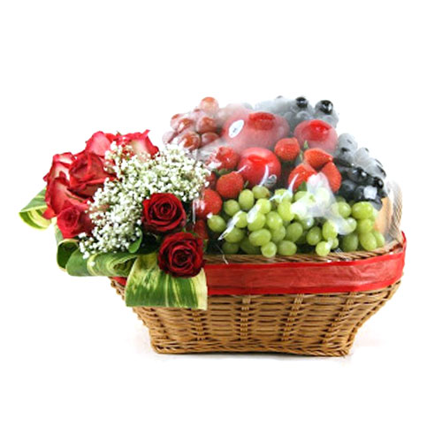 Jual Parcel Buah Bunga Keranjang Parsel Buah Segar Paket Parcel Buah ...