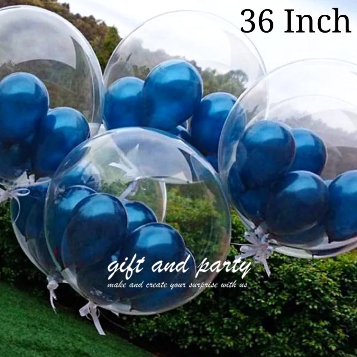 Jual Balon Transparan JUMBO / Balon Transparan PVC 36 Inch | Shopee ...