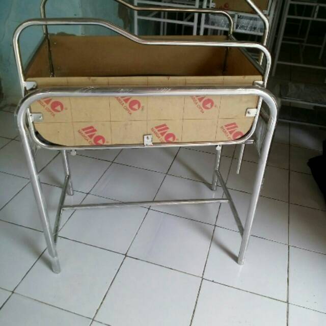 Jual BOX BAYI STAINLESS + TIANG KELAMBU/Baby basket | Shopee Indonesia